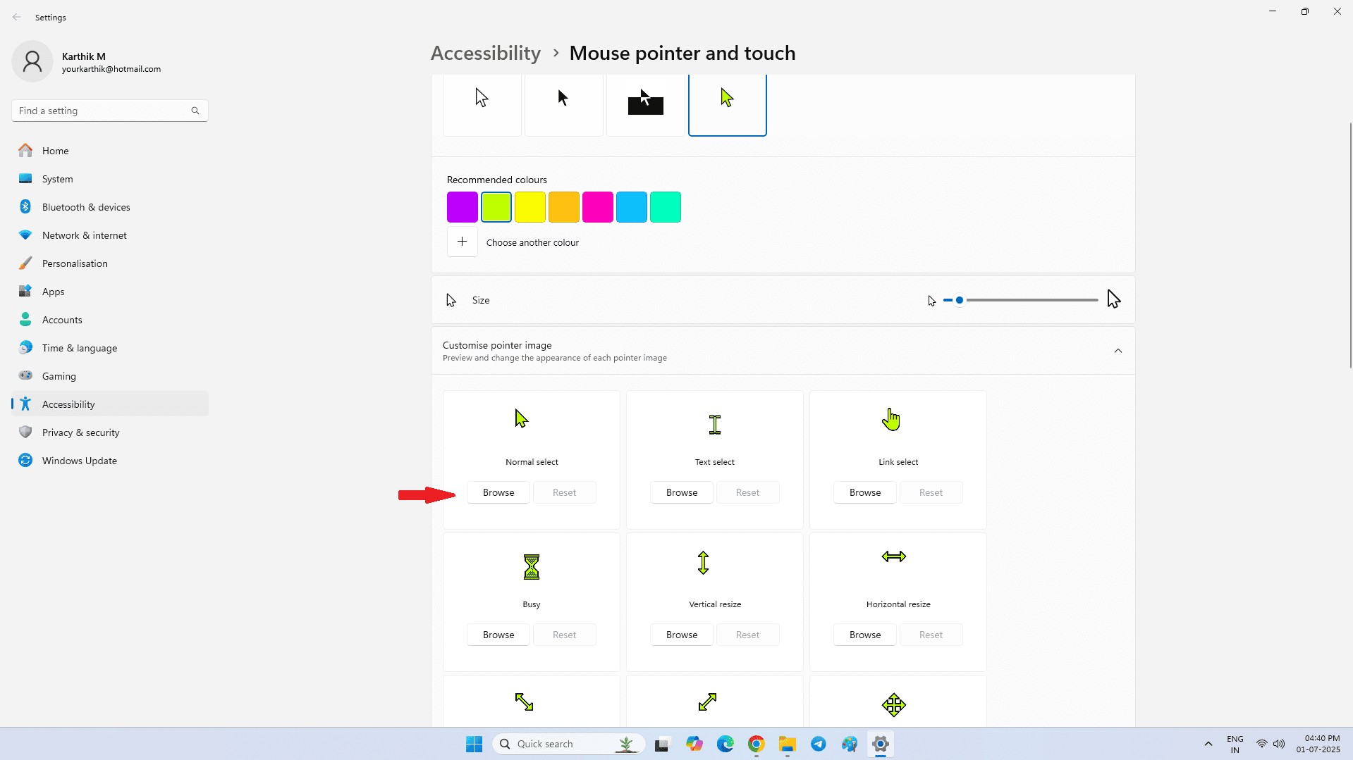 Customizing Your Cursor: A Comprehensive Guide for Windows 11 Users - Digital Karthik