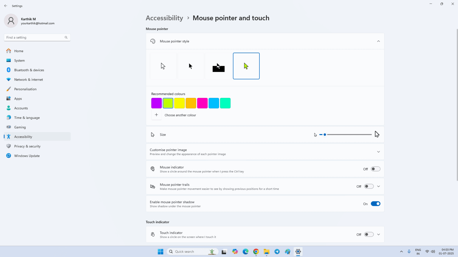 Customizing Your Cursor: A Comprehensive Guide for Windows 11 Users - Digital Karthik